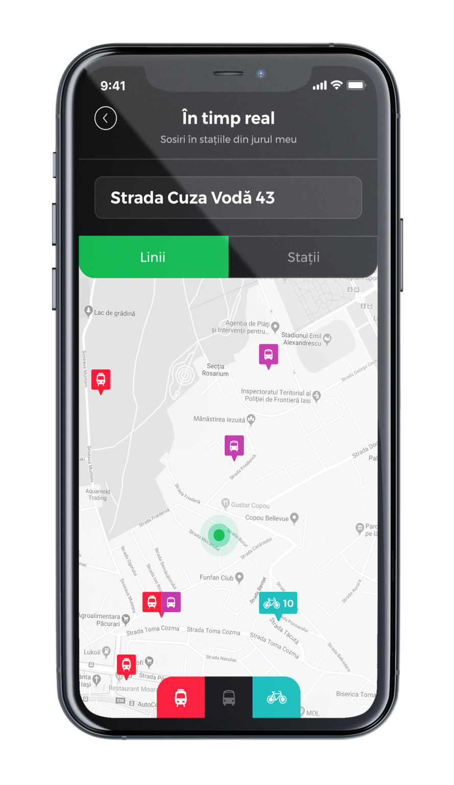 Tranzy - Ghidul transportului urban